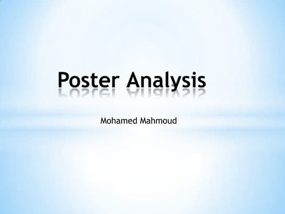 Taken Poster Analysis Ppt