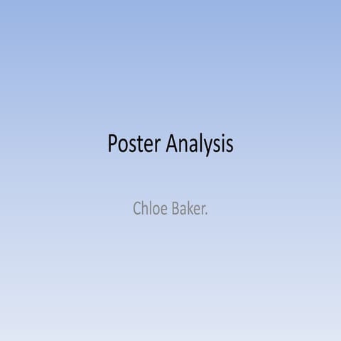 Poster analysis | PPTX