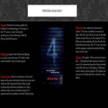 Poster analysis | PPTX