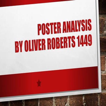 The strangers poster analysis | PPTX