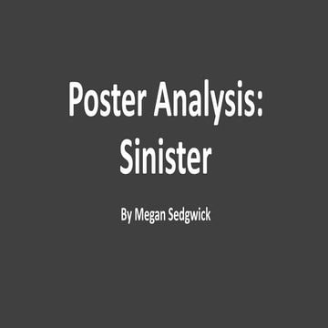 Poster analysis the strangers | PPTX