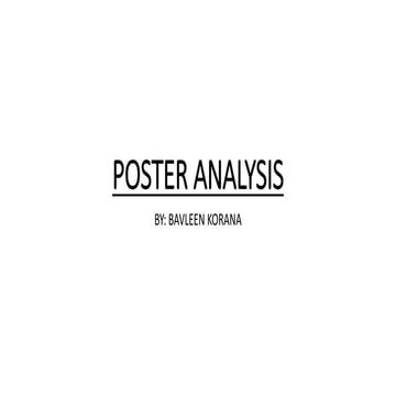 Poster analysis | PPTX