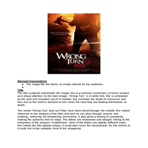 Seven film poster analysis | DOCX