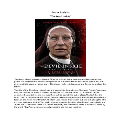 Horror film poster analysis | DOCX