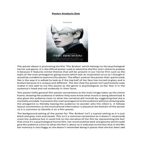 Poster Analysis Three | PPTX