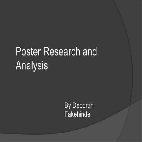 Poster Analysis | PPT