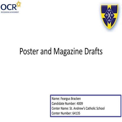 Hand Drawn Drafts - Magazine and Poster | PPT