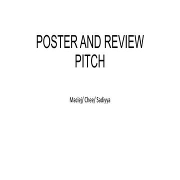 Movie poster case study | PPTX