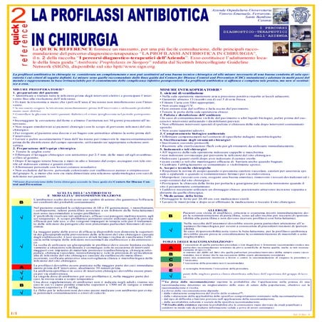 Poster Antibioticoprofilassi | PDF