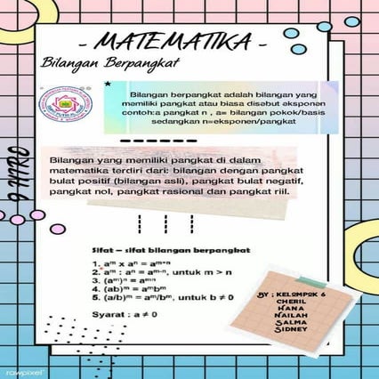 Poster bilangan pangkat dan akar | PDF