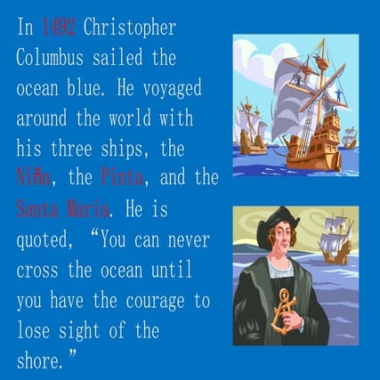 Christopher Columbus poster | PPT