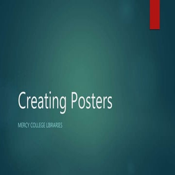 Posters @ Mercy | PPTX