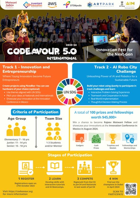 Codeavour 50 Academic Partner Overview Ai Coding And Robotics