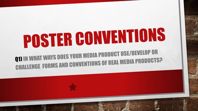 Codes and Conventions of Film Posters | PPTX