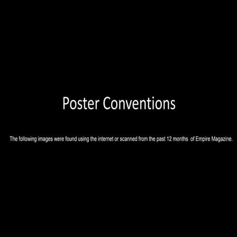 Poster conventions powerpoint | PPT