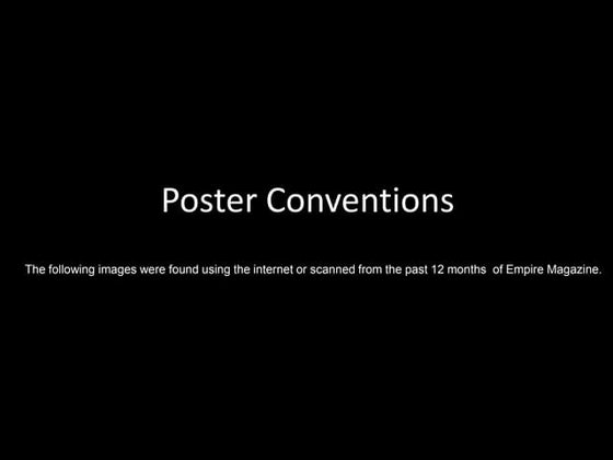 Film Poster Analysis | PPT