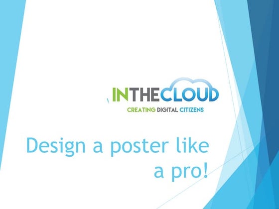 Design like a pro! Poster design for librarians | PPT