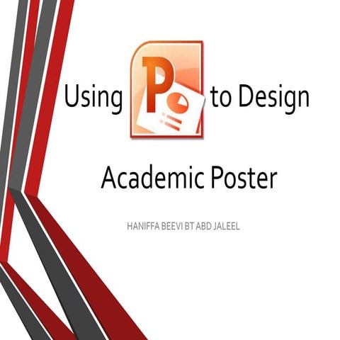 How to create an academic poster | PPTX