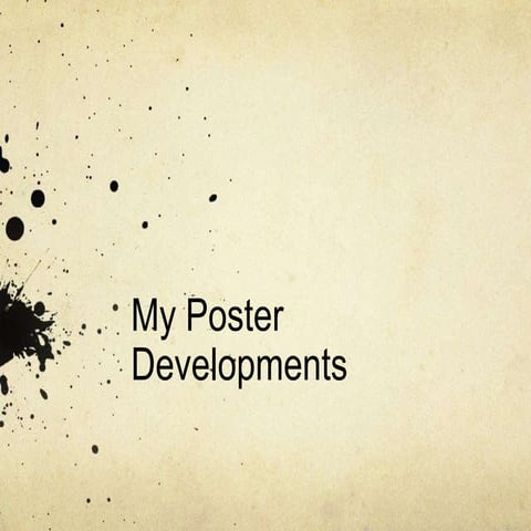 Poster developments | PPT