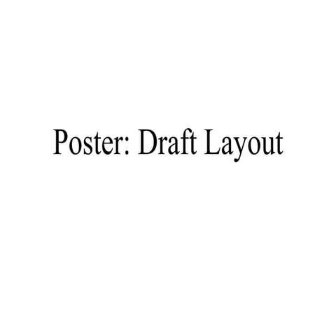 Poster Draft Layouts | PPTX