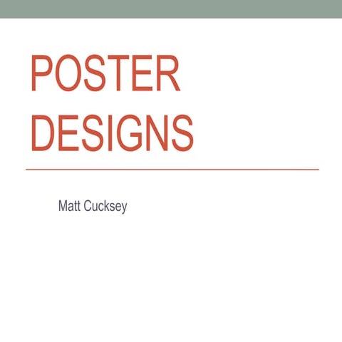 Poster drafts | PPTX | Arts and Crafts | Hobbies & Interests