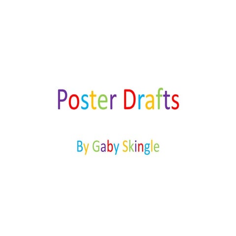 Draft layouts for poster | PPTX
