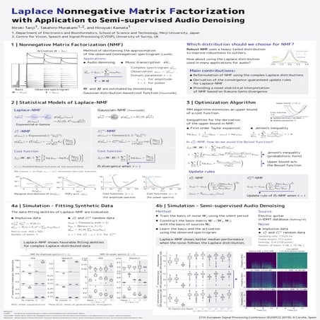 Laplace Nonnegative Matrix Factorization With Application To Semi