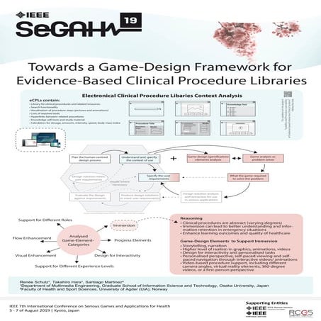 [Poster] Towards a Game-Design Framework for Evidence-based Clinical Procedure Libraries ...