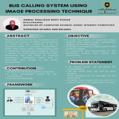 BUS CALLING SYSTEM USING IMAGE PROCESSING TECHNIQUE | PDF