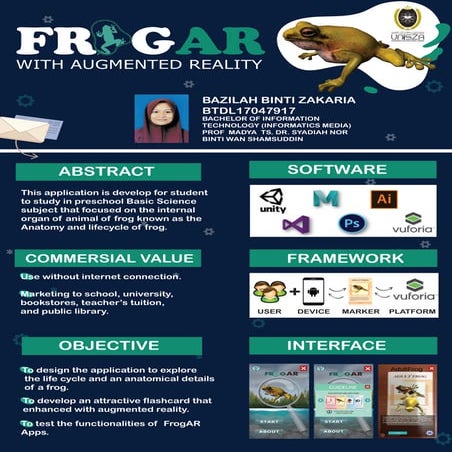 POSTER FROGAR WITH AUGMENTED REALITY | PDF