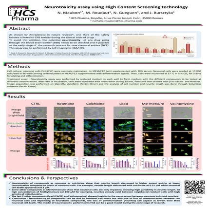 Neurotoxicity assay using High Content Screening technology | PDF