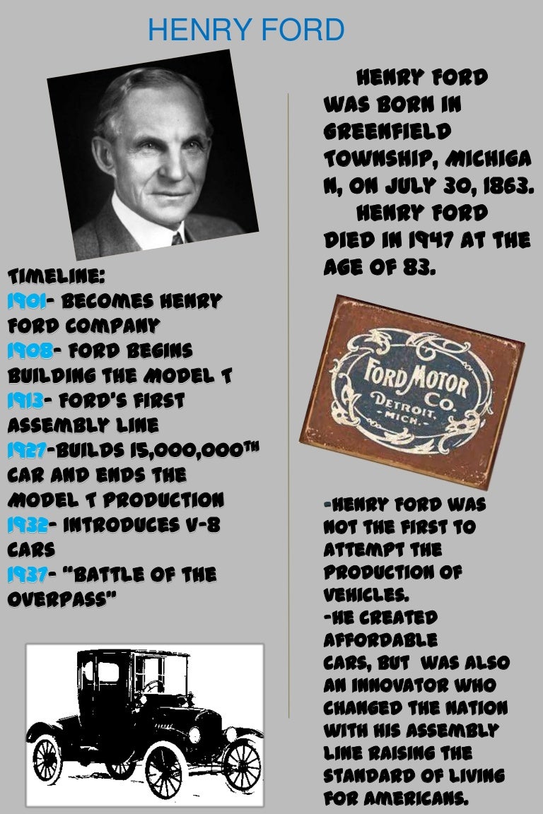 Poster henry ford
