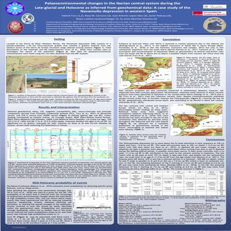 INQUA 23 Poster: Navamuño peatland geochemistry (W Spain) | PDF