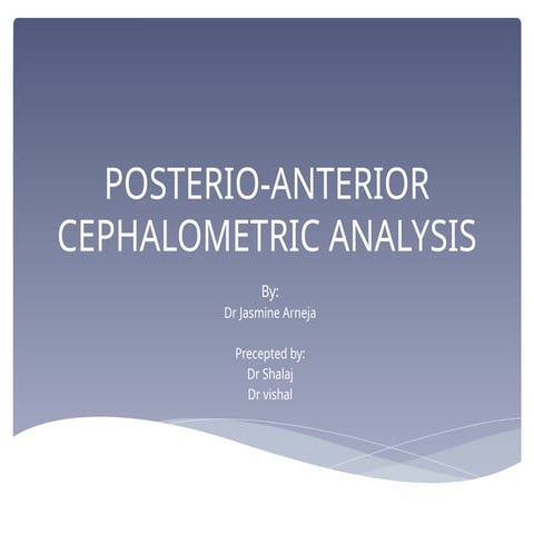 Pa ceph analysis | PPTX
