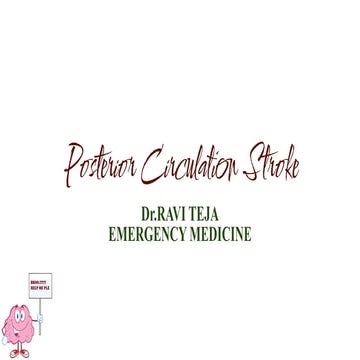 posterior circulation ischemic/embolic stroke | PDF