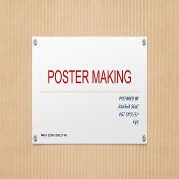 Poster making | PPTX