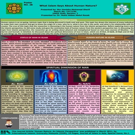 What Islam Says About Human Nature? | PDF