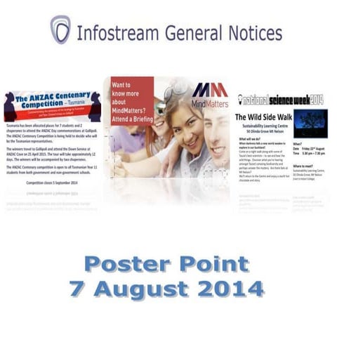 Poster Point 7 August 2014 | PPT