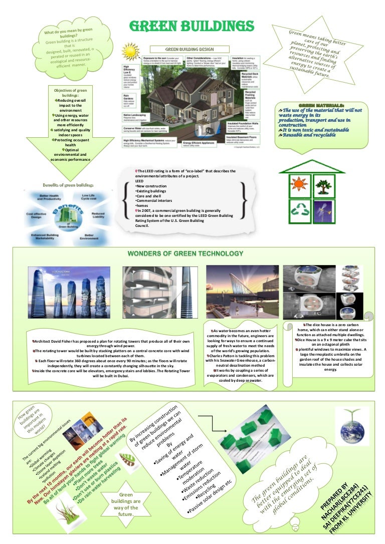 Poster presentation on green buildings
