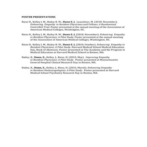 Poster Presentations | PDF