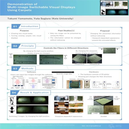 Demonstration of Multi-image Switchable Visual Displays Using Carpets | PDF