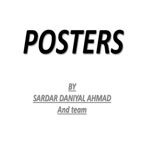 THE DEFINITION OF POSTER, KINDS OF POSTER | PPTX