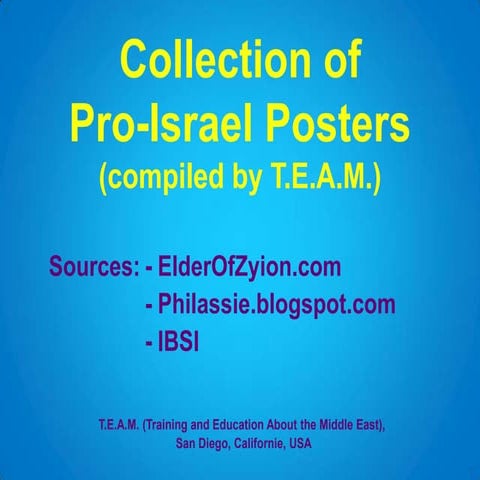A collection of pro-Israel posters to be printed on flyers or large ...