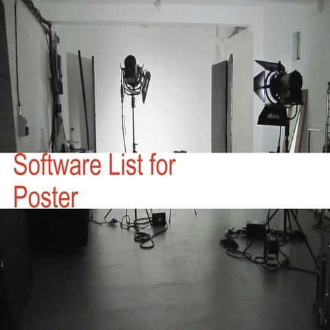 Poster software list | PPT