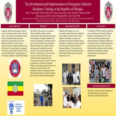 Poster uw ethiopia | PPT