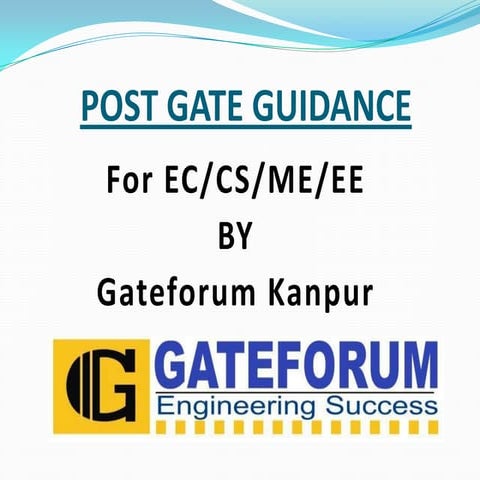Gateforum presentation 2011. | PPTX