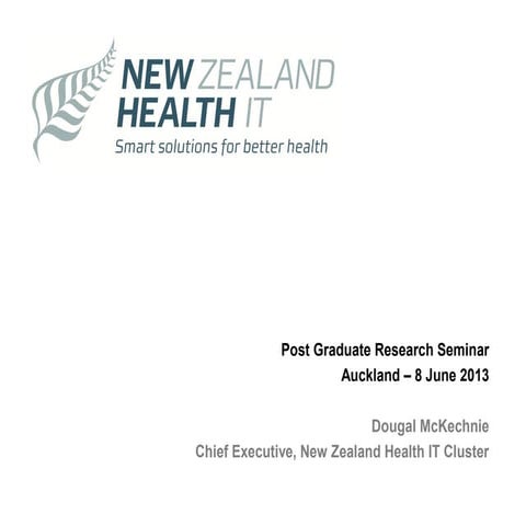 Overview of the New Zealand Maternity Clinical Information System | PPTX