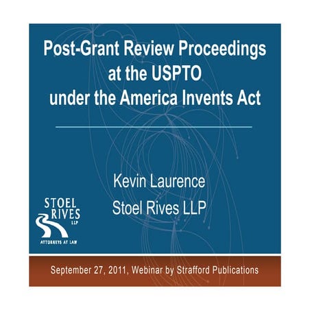 Post-Grant Review Proceedings | PDF