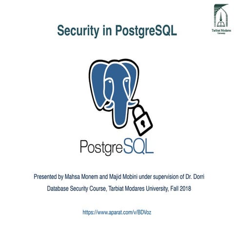 Postgres Seminar Ppt