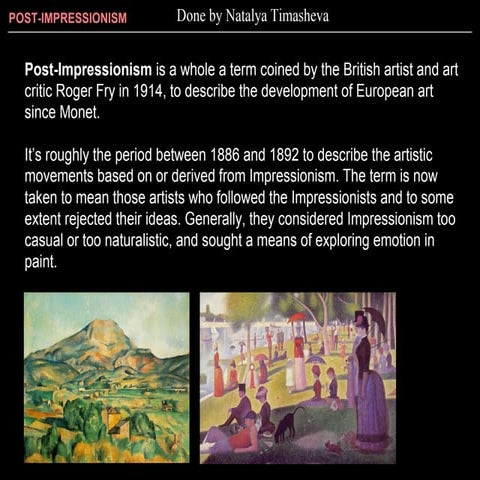 Post impressionism | PPT